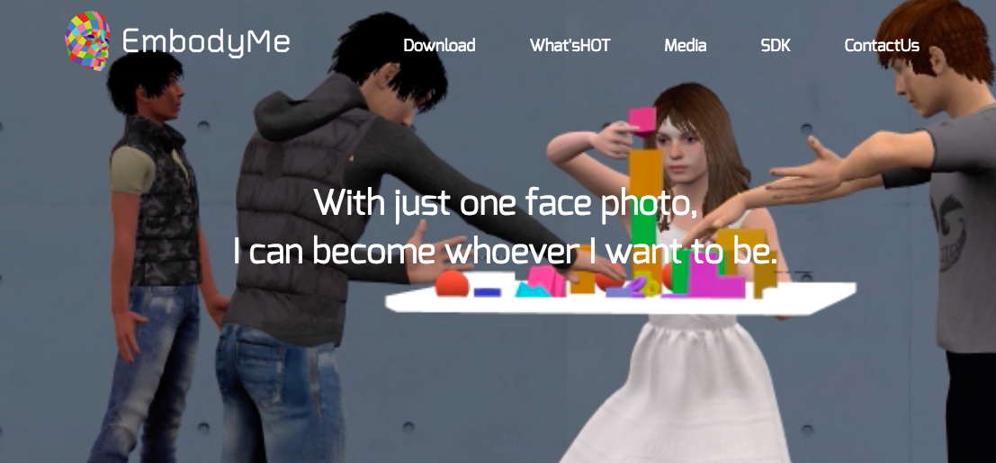 自分そっくりのアバターでVRを楽しむ「EmbodyMe」が本日ローンチ、9000万円の資金調達も | TechCrunch Japan Archive