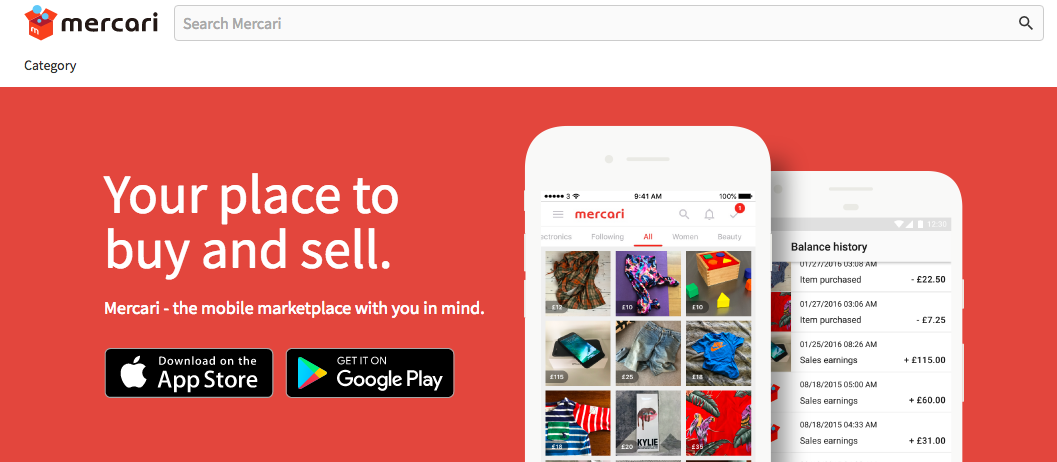 メルカリがイギリスでサービス開始、アプリダウンロード数は6000万件を突破 | TechCrunch Japan Archive
