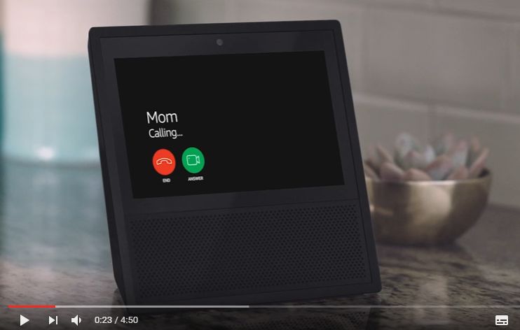 AmazonのEcho Showは画面付きEcho、音声でビデオチャットを起動するビデオ公開 | TechCrunch Japan Archive