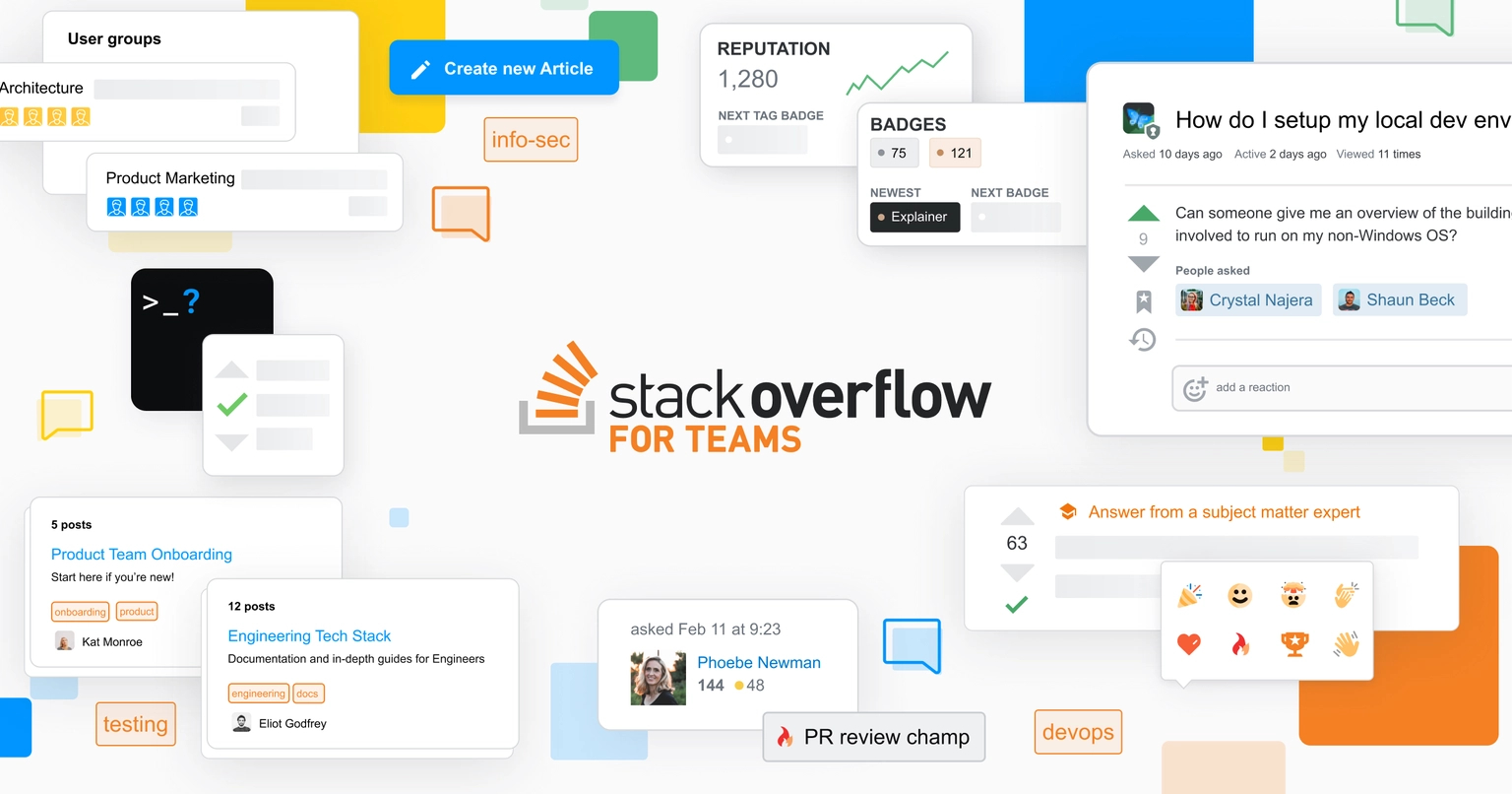 Stack Overflowが急成長中の企業内で知識を管理、共有する新SaaS「Teams」に無料版追加 | TechCrunch Japan Archive